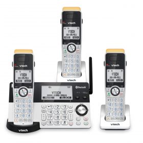 VTech 3-Handset DECT 6.0 Cordless Phone with Answering Machine (IS8151 ...